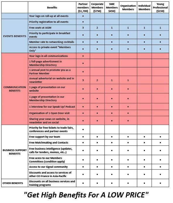 Why Become a Member | CCI France Myanmar