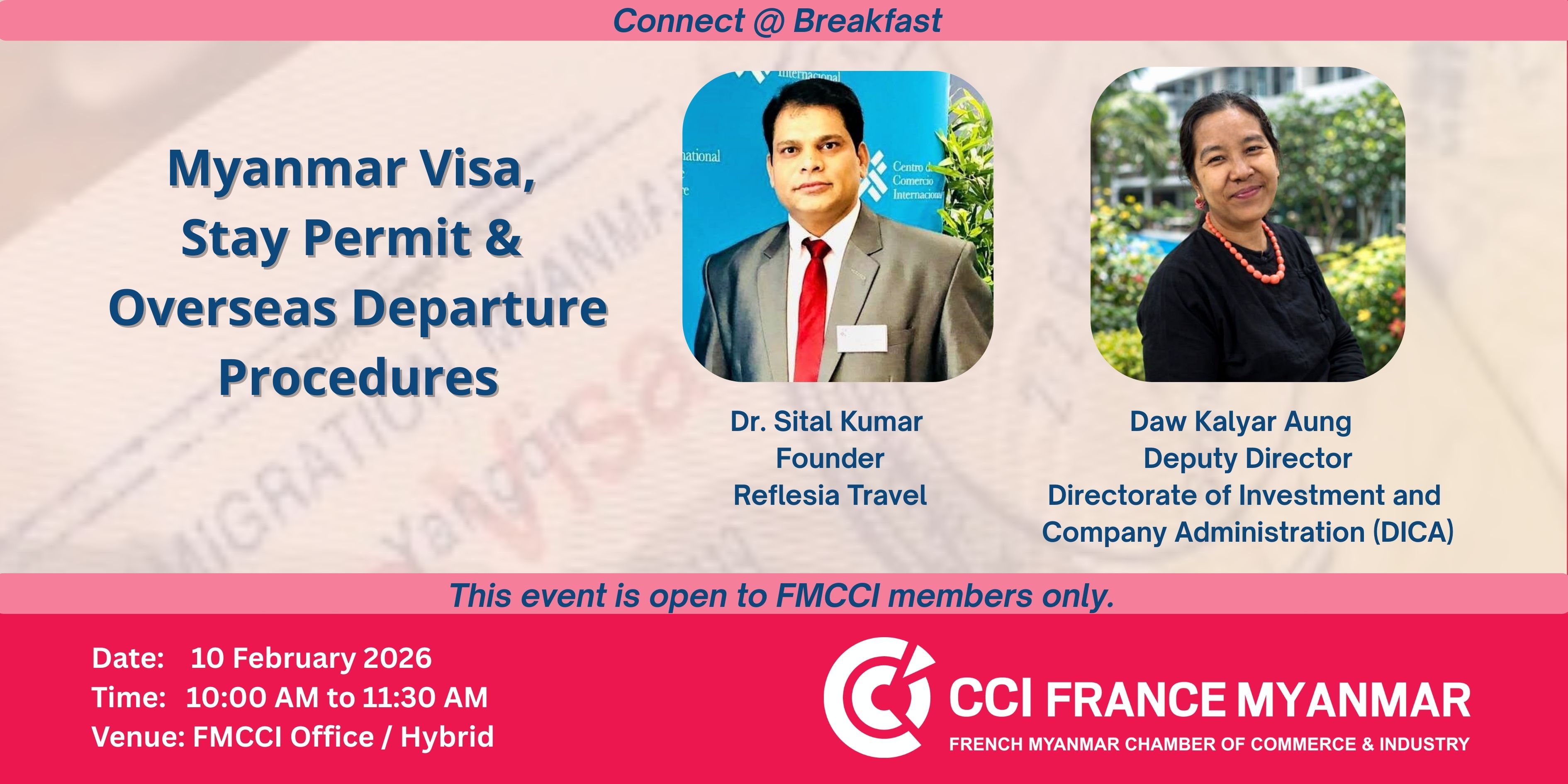 Myanmar Visa, Stay Permit & Overseas Departure Procedures | CCI France ...
